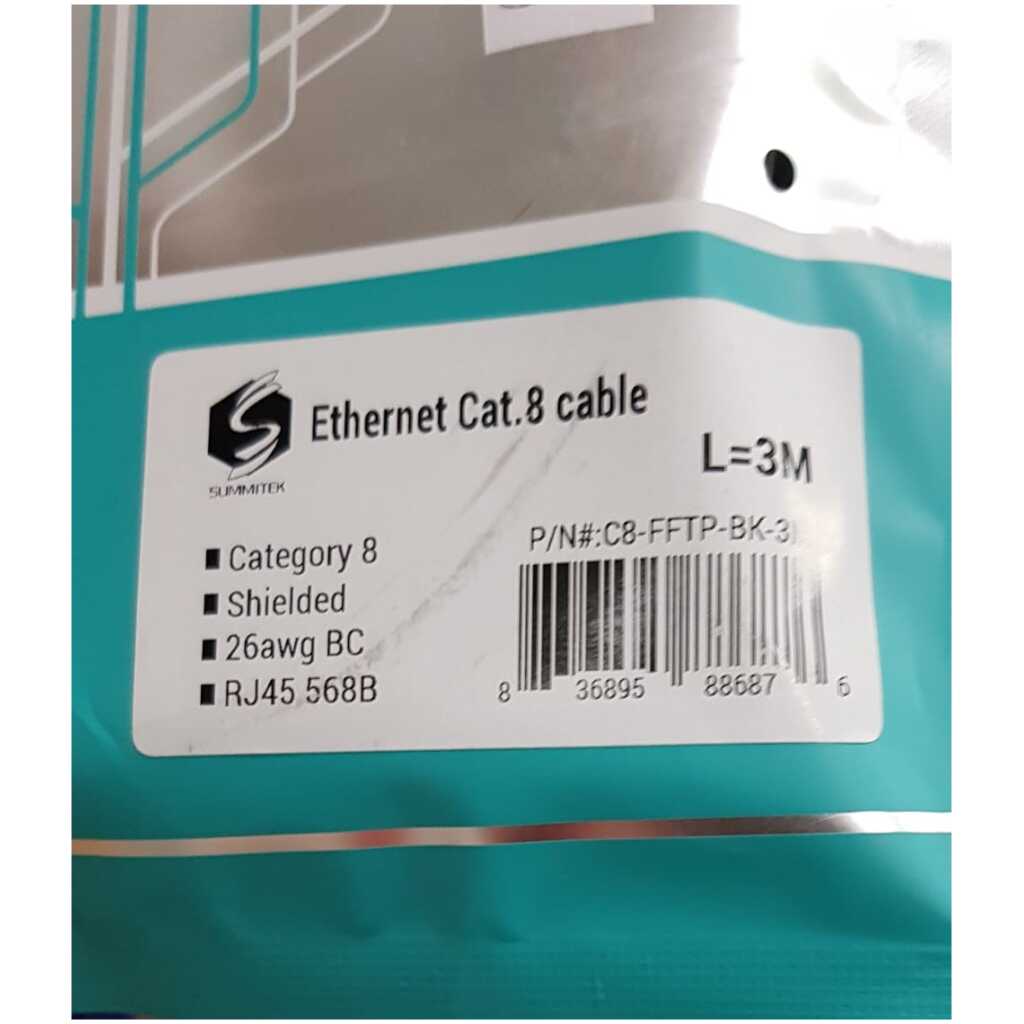 SUMMITEK – CAT8 2M, 3M, 5M & 10M – Technocy